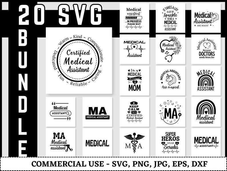 Medical Assistant Svg Bundle, Medical Assistant Png, Nurse Svg ...