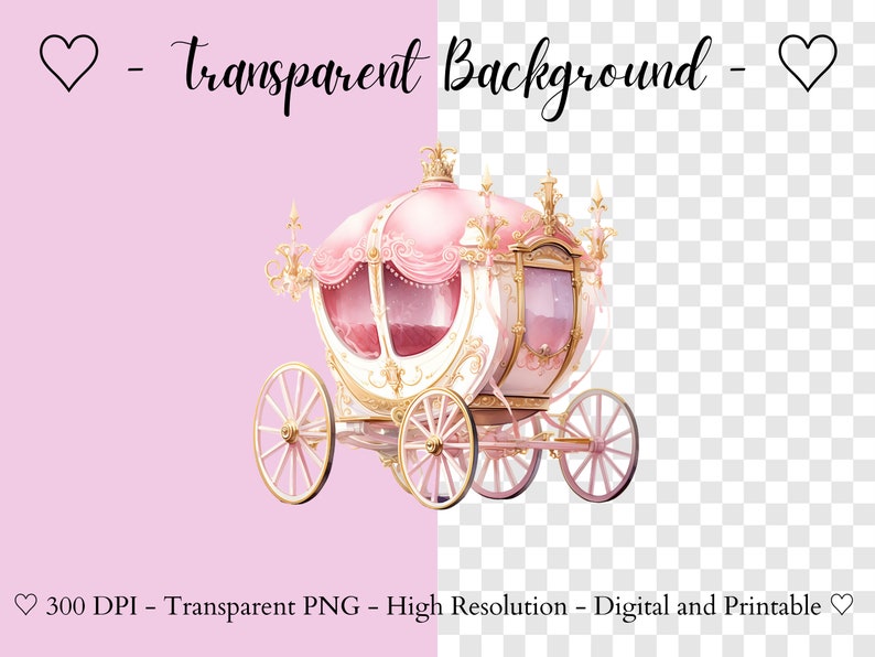 Watercolor Pink Princess Clipart, Little Princess PNG, Fairytale Castle ...