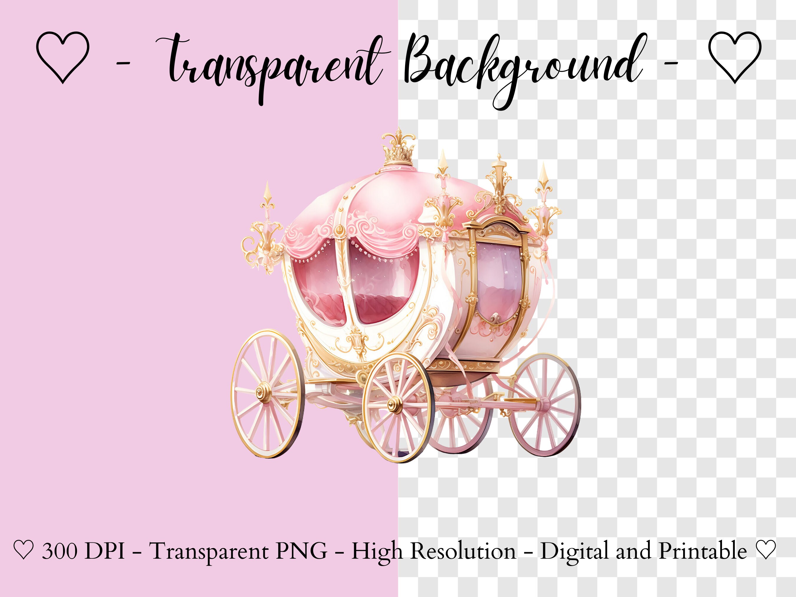 Watercolor Pink Princess Clipart, Little Princess PNG, Fairytale Castle ...