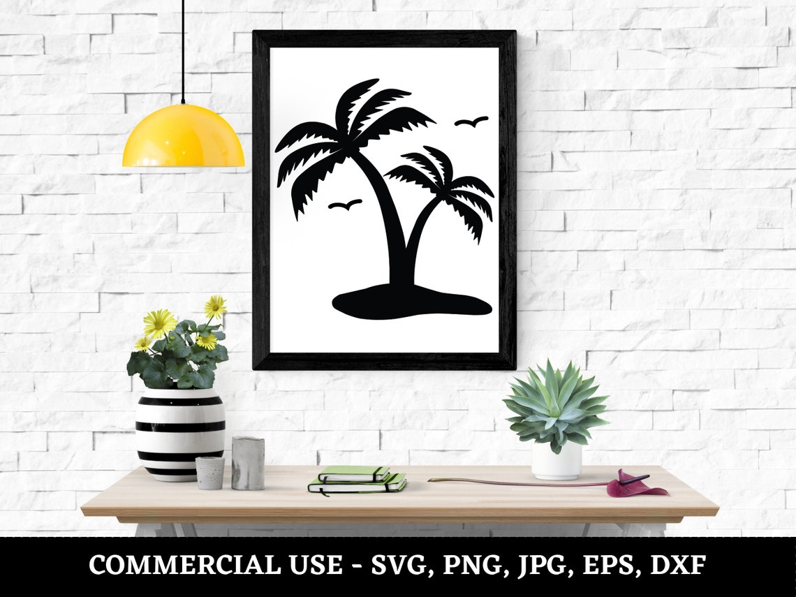 Palm Trees Svg Bundle, Palm Tree Svg, Eps, Png, Dxf, Pdf, Palm Cricut ...