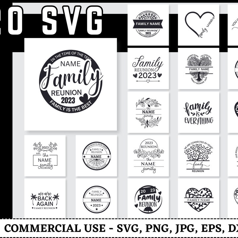 Family Reunion Svg - Etsy
