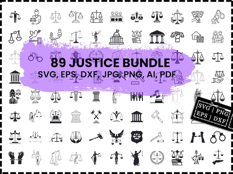 Justice Svg Bundle, Scale of Justice Svg, Law Svg, Lady Justice Svg ...