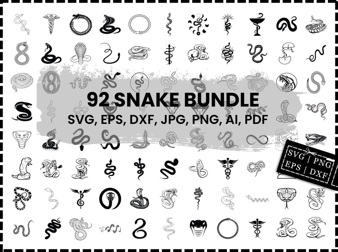 Snake Svg Bundle, Snake Png, Snake Eps, Snake Clipart, Snake Vector ...