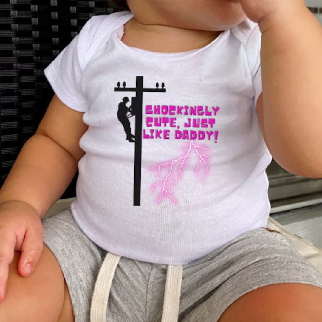 Lineman Baby Onesie®, Funny Lineman Onesie, Baby Girl Onesie ...