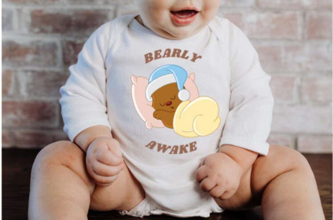 Bear Onesie®, Bearly Awake Bodysuit, Funny Animal Onesie®, Newborn ...