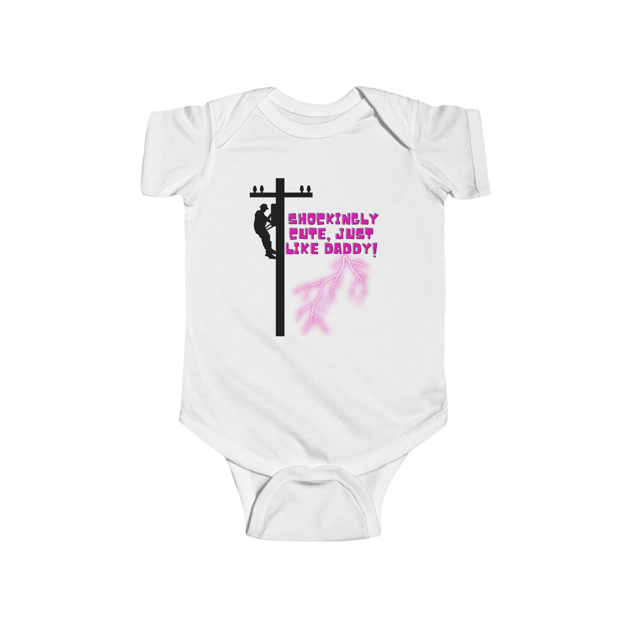 Lineman Baby Onesie®, Funny Lineman Onesie, Baby Girl Onesie ...
