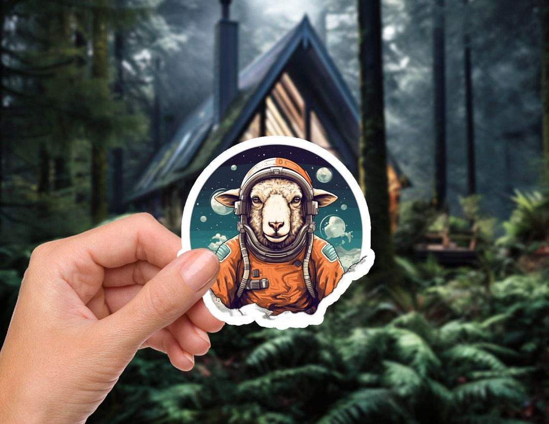 Space Sheep Explorer 2 Inch Waterproof Vinyl Sticker - Etsy