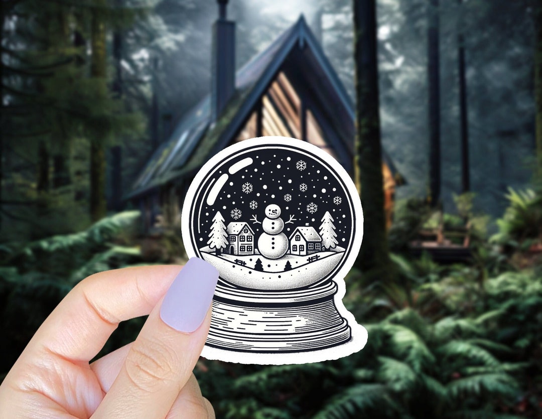 Snowy Winter Wonderland Globe With Lively Snowman 2 Inch - Etsy