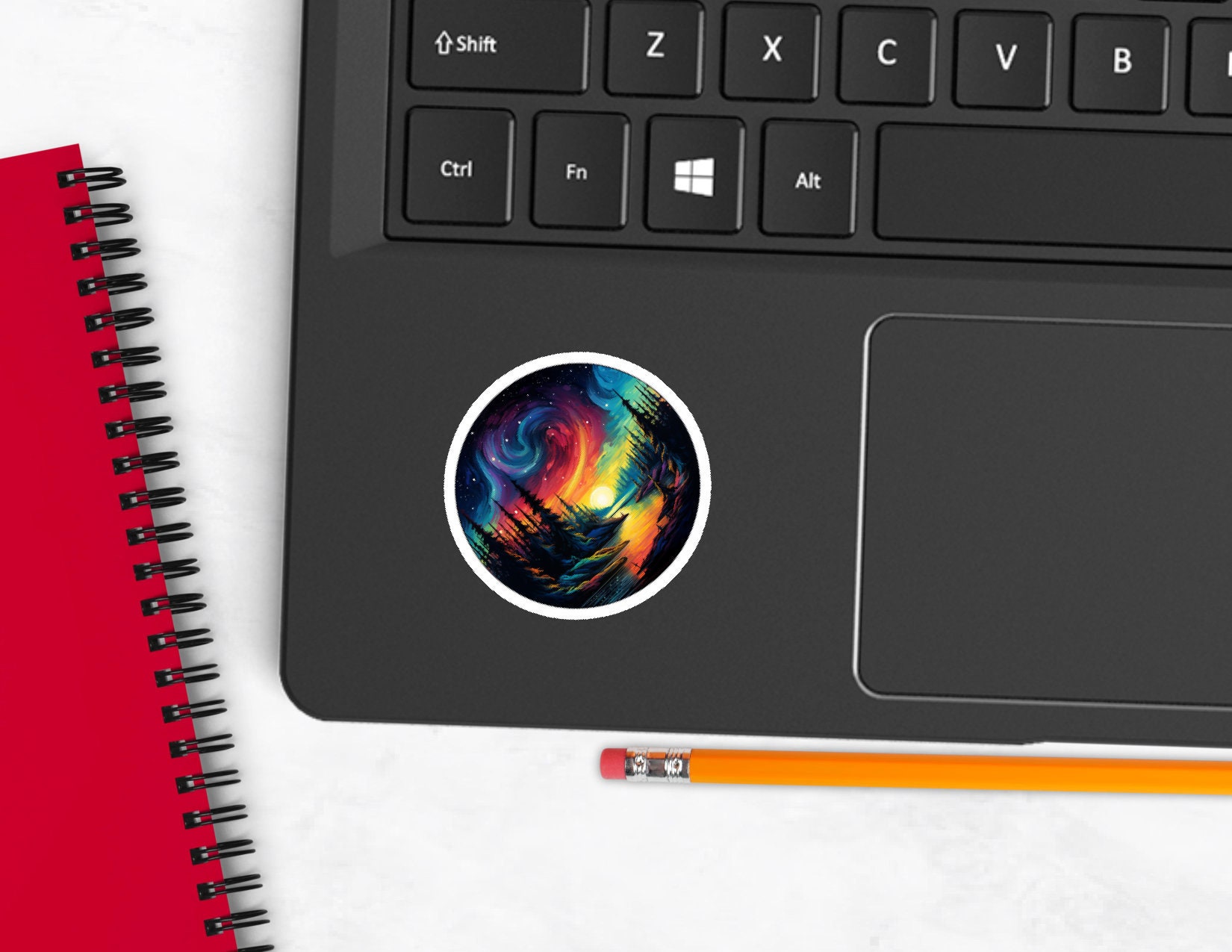 Aurora Borealis Oil Paint Texture 2 Inch Waterproof Vinyl - Etsy