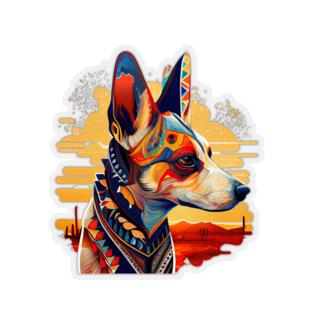 Waterproof Vinyl Sticker - Mayan Dog Kiss-cut Vinyl Sticker - Etsy