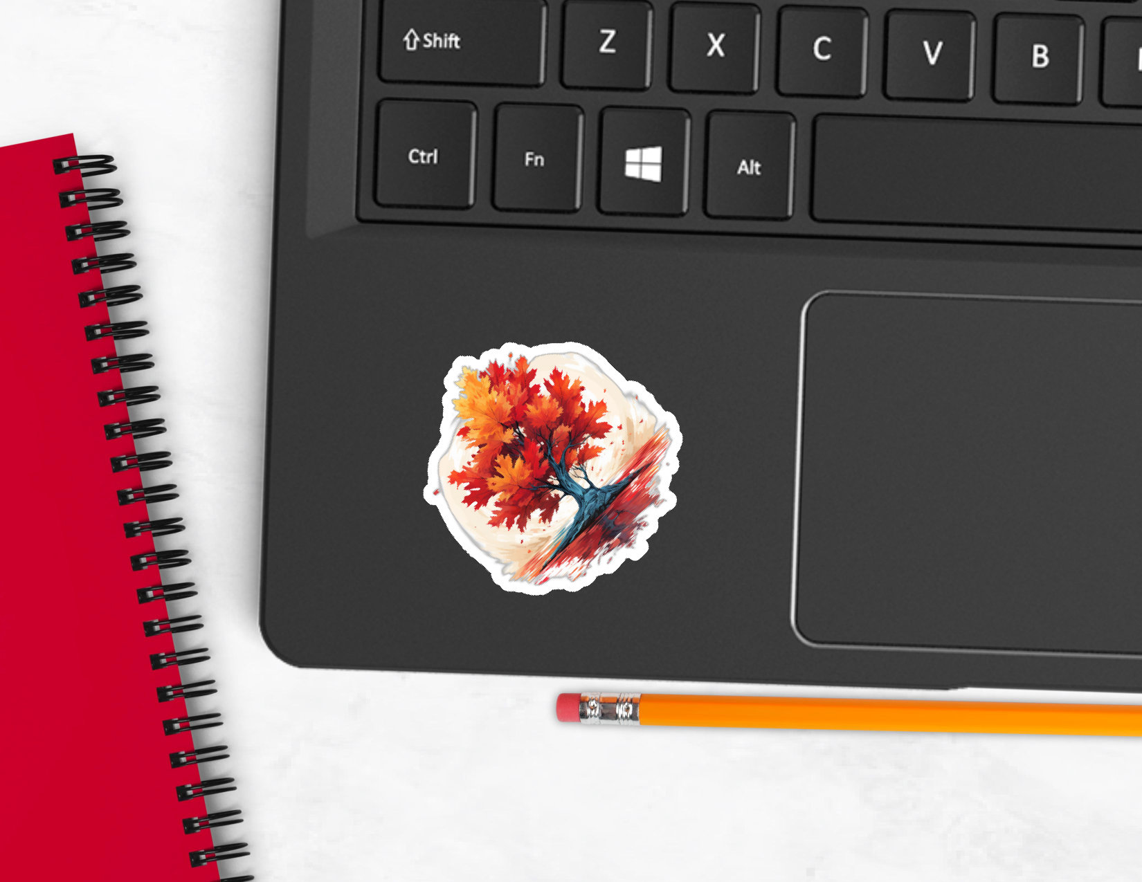 Traditional Fall Foliage Design 2 Inch Waterproof Vinyl - Etsy