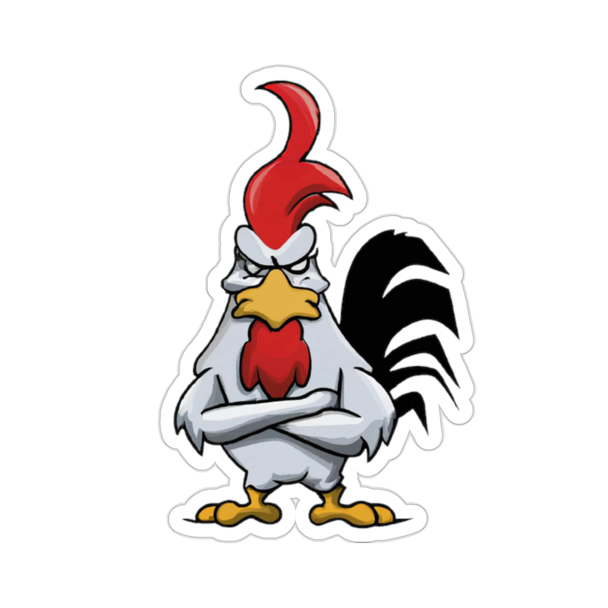 Angry Rooster Cartoon