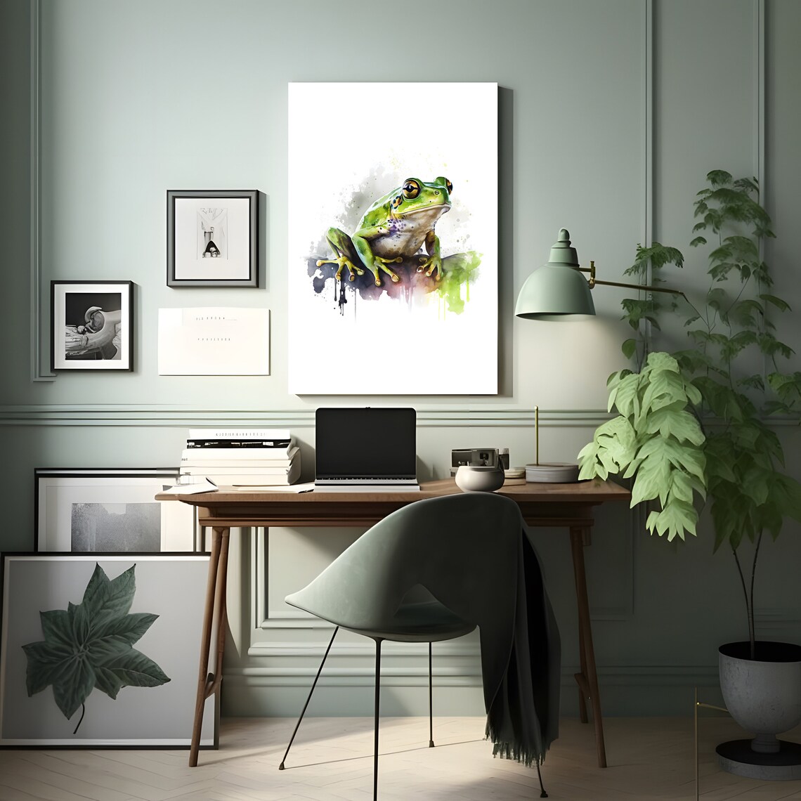 Watercolour Frog Painting Printable Wall Art / Includes 6 Sizes / Hi ...