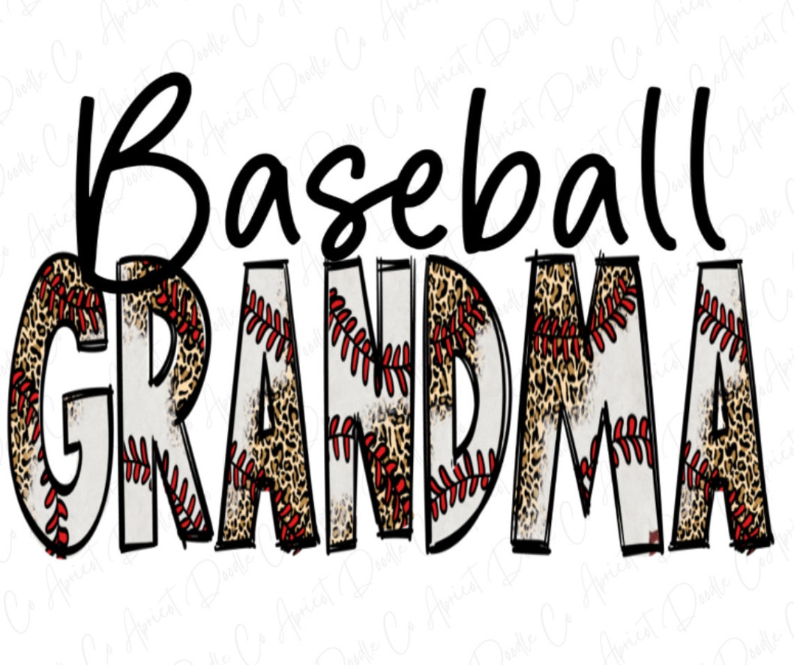 Baseball Grandma Png Baseball Grandma Sublimation Baseball Etsy