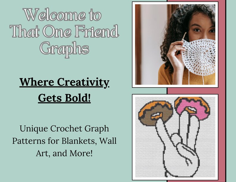 Naughty Hand Sign C2C Crochet Pattern, Donut Humor Adult Corner to ...