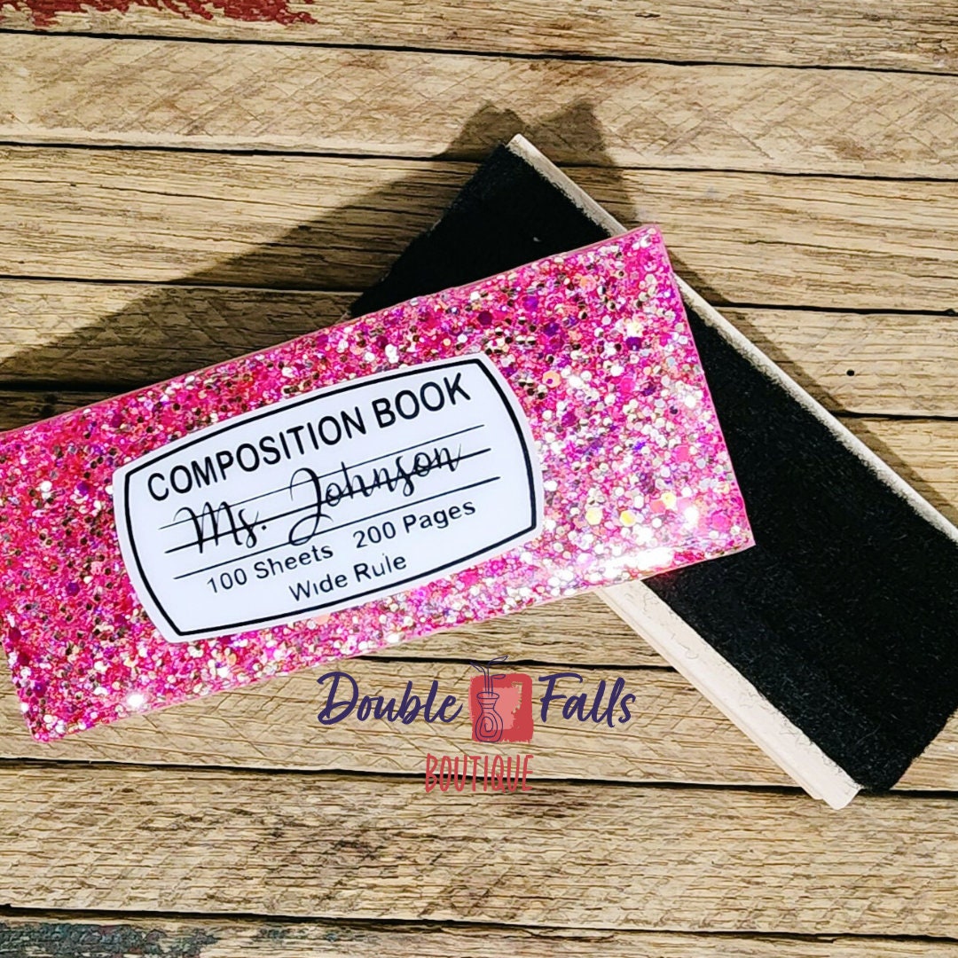 Teacher Eraser, Glittered Personalized Eraser, Chalkboard Eraser ...