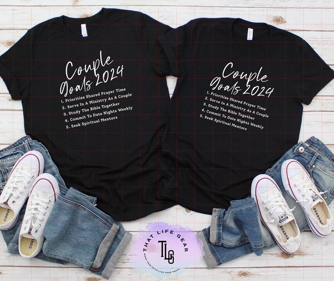 Couple Goals Shirts, Matching Couple Shirts, Christian Couples Tshirt ...