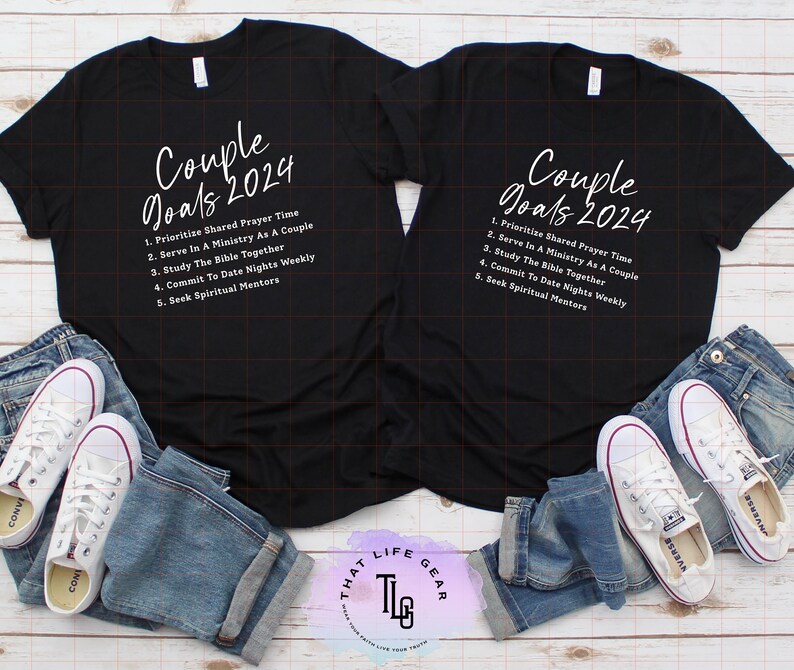 Couple Goals Shirts, Matching Couple Shirts, Christian Couples Tshirt ...