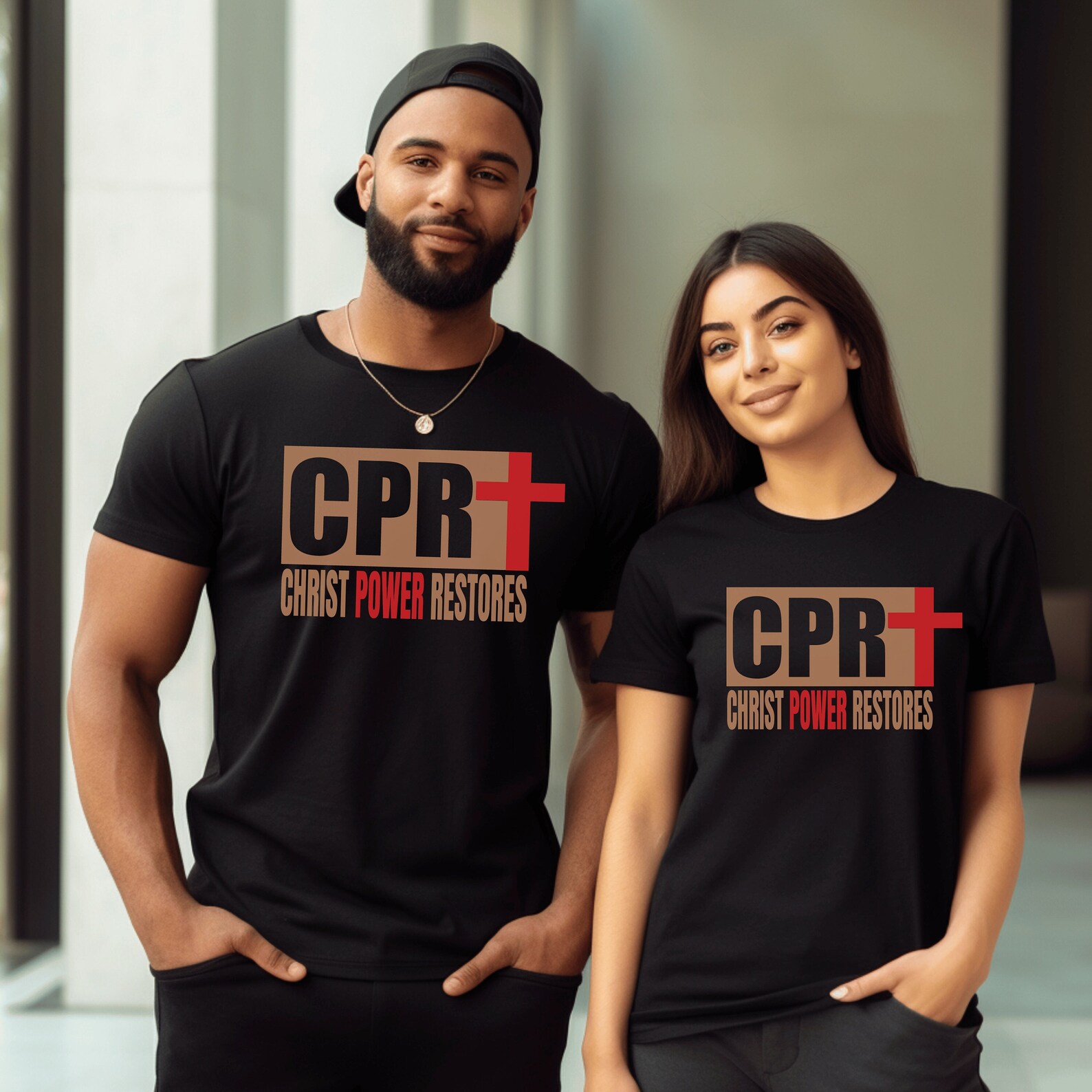 CPR Shirts | Christ Power Restores | Matching Couples Shirts ...