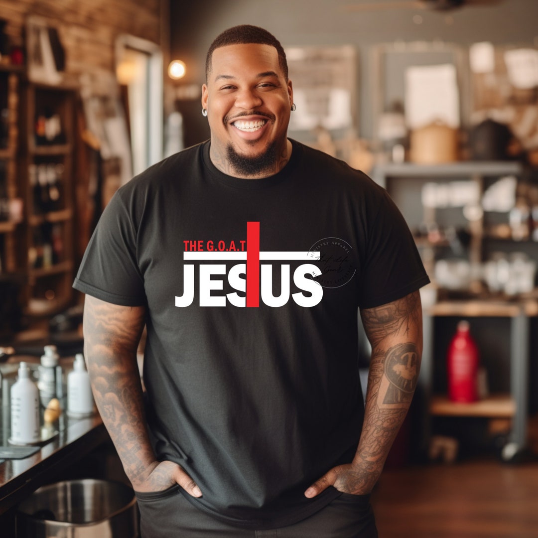 Jesus is the GOAT | Jesus Christian Shirt for Man | Men's Conference T ...