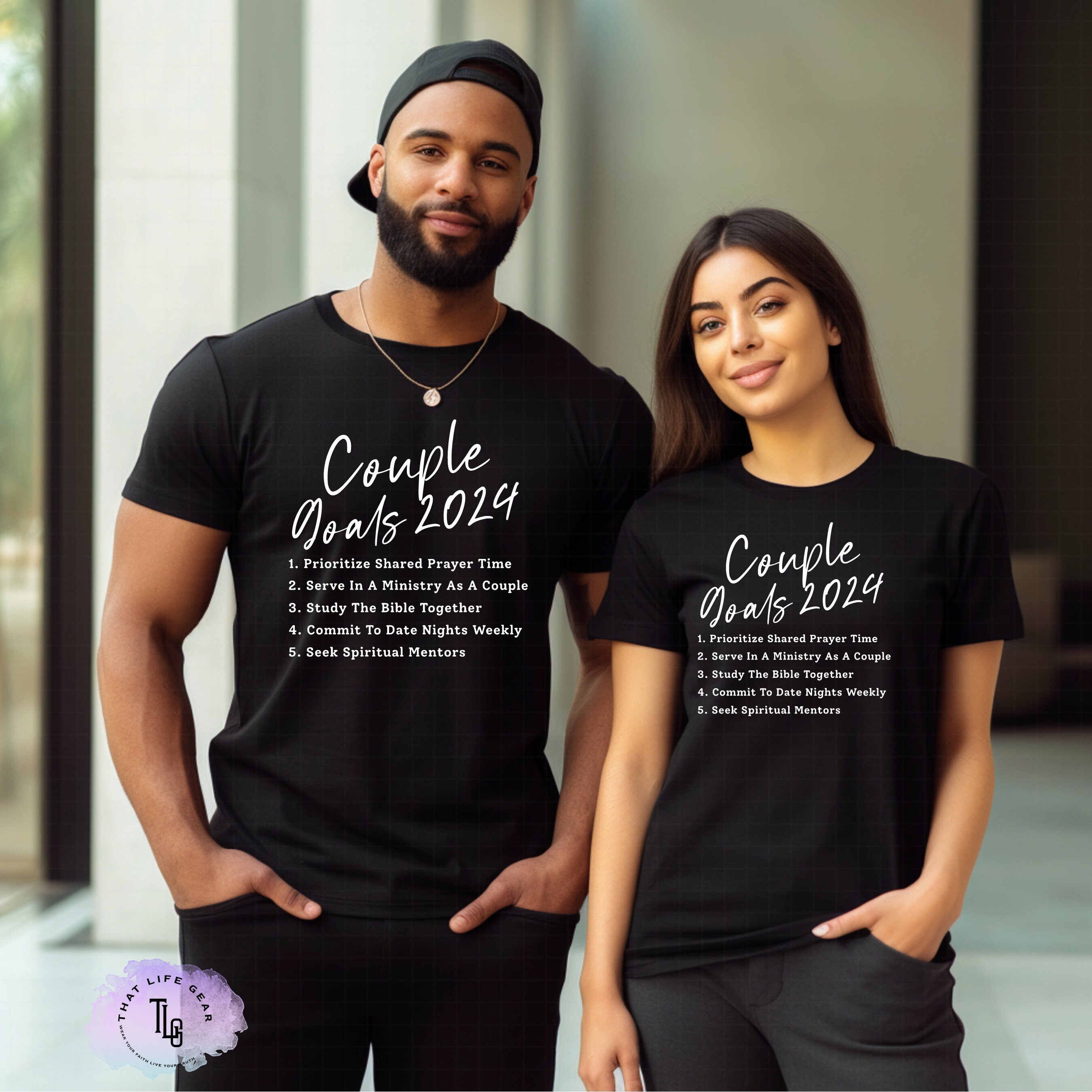 Couple Goals Shirts, Matching Couple Shirts, Christian Couples Tshirt ...