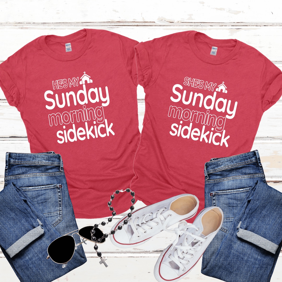 Sunday Morning Sidekick Tees | Matching Couples Shirt | Christian ...