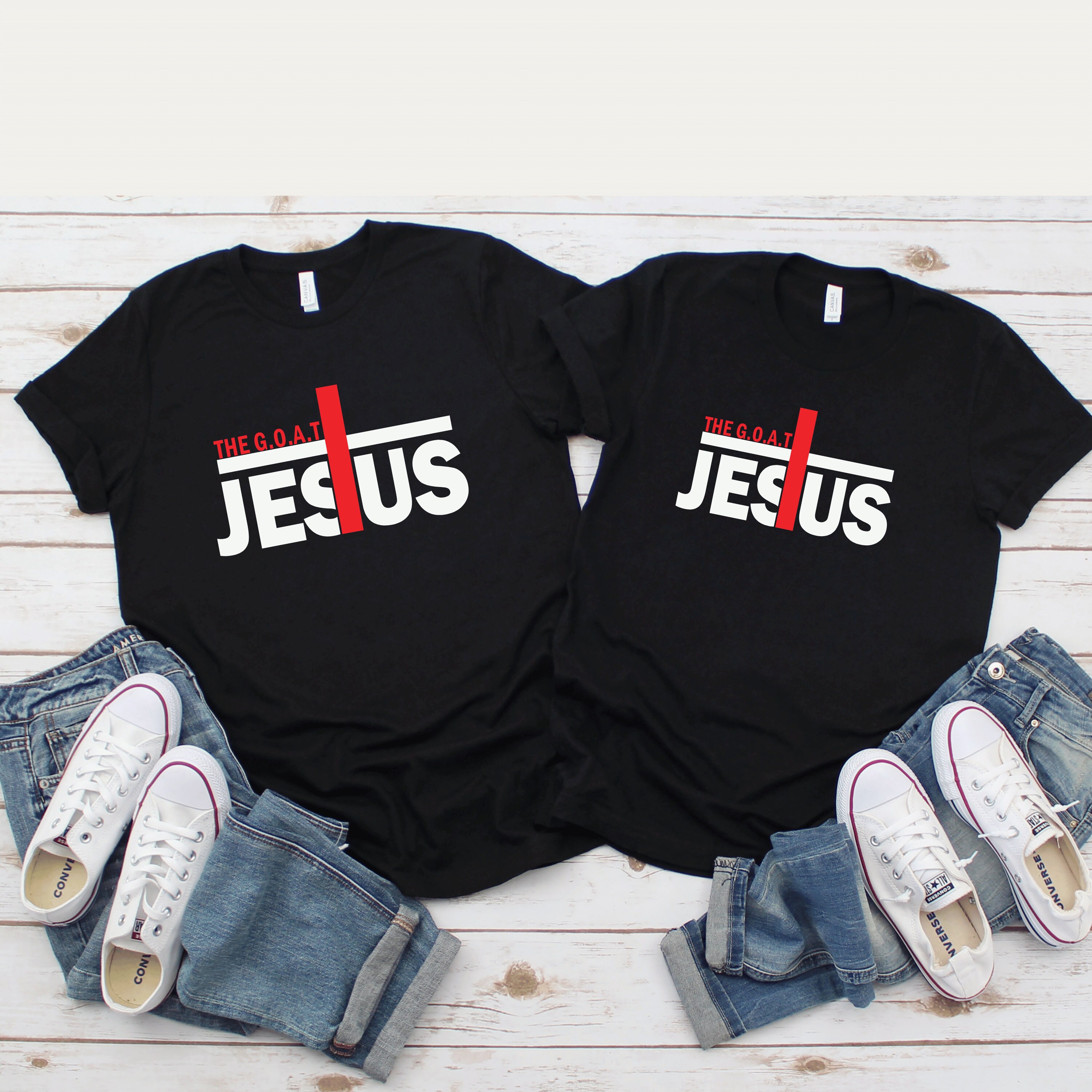 Jesus is the GOAT Jesus Christian Shirt for Man Men's Conference T ...