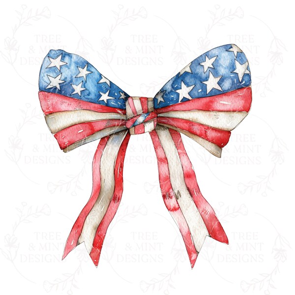Coquette American Girl Bow PNG, Patriotic Coquette Bow, Coquette ...