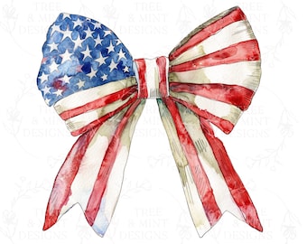 Coquette American Girl Bow PNG, Patriotic Coquette Bow, Coquette ...