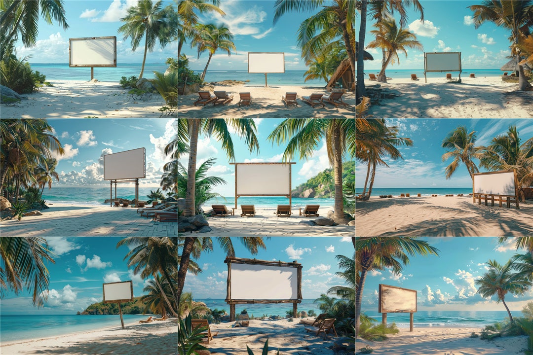 Ocean Mockup, Beach Mockups, Outdoors Mockup, Wooden Sign Mockup ...