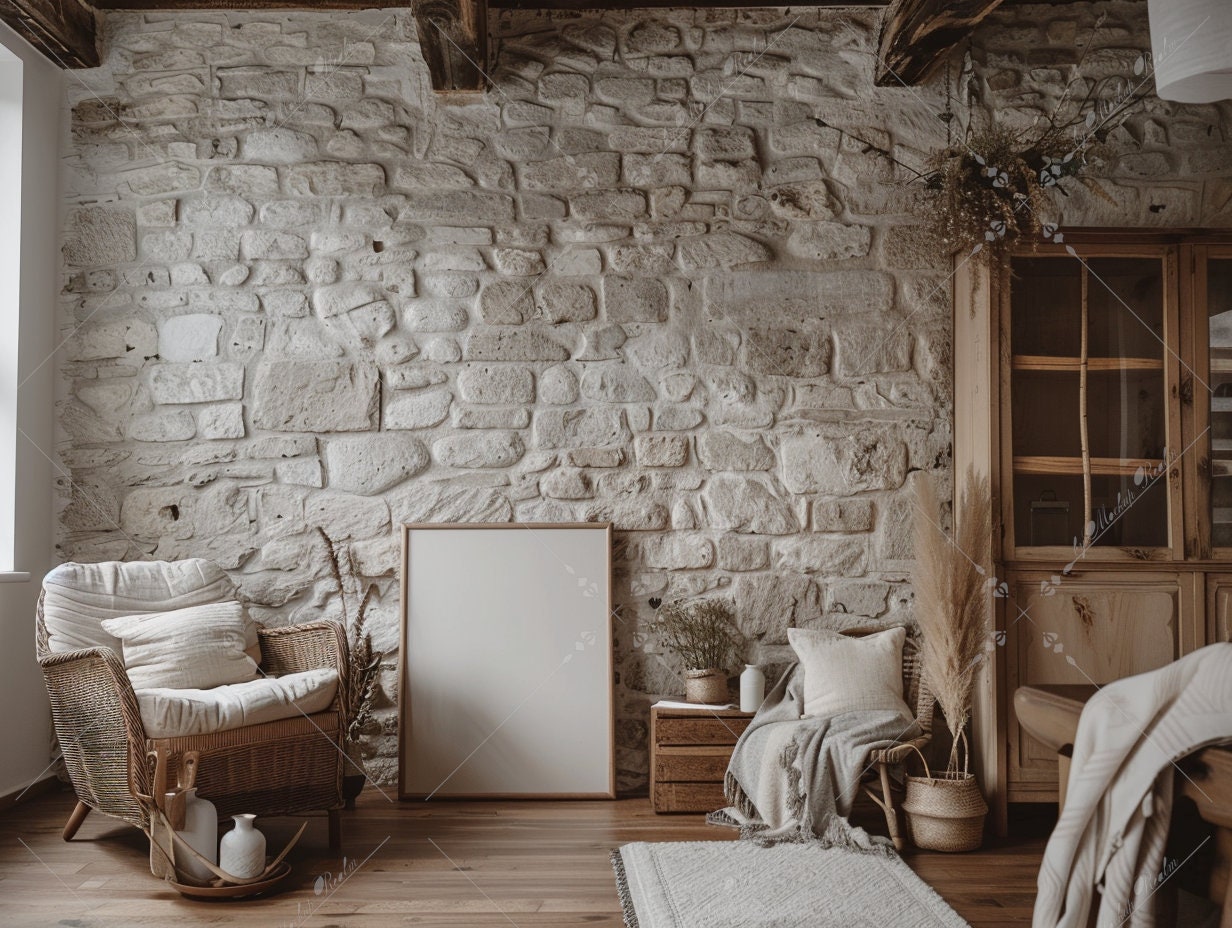 9x Mock up Bundle, Empty Frame Bundle, Wall Frame Mockups, Cottage ...