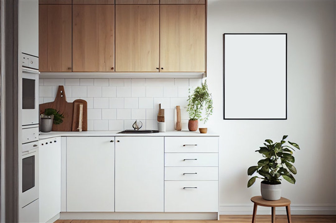 Classic Kitchen Mockup | Room Mock up | Template Frame Art | Cozy Room ...