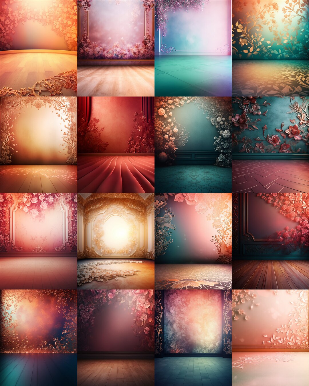 Rose Backdrops Mockup Background Mansion Backdrops Dark - Etsy Australia