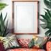 9 Colorful Boho Mockups With Plants VOL1 | Empty Frame Bundle | Mockup ...