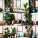 9 Colorful Boho Mockups With Plants VOL1 | Empty Frame Bundle | Mockup ...