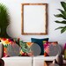 9 Colorful Boho Mockups With Plants VOL1 | Empty Frame Bundle | Mockup ...