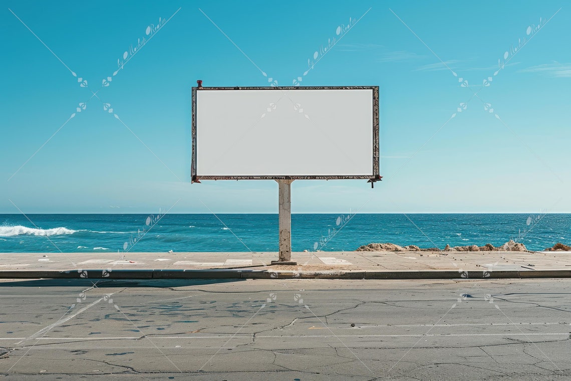Beach Mockups, Boardwalk, Urban Poster, Urban Street Scene, Digital ...