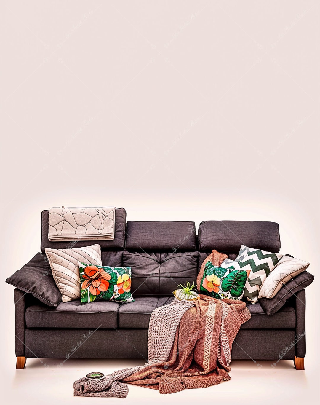 Boho Mockup Bundle, Colorful Backdrops, Three Square Frames, Colorful ...