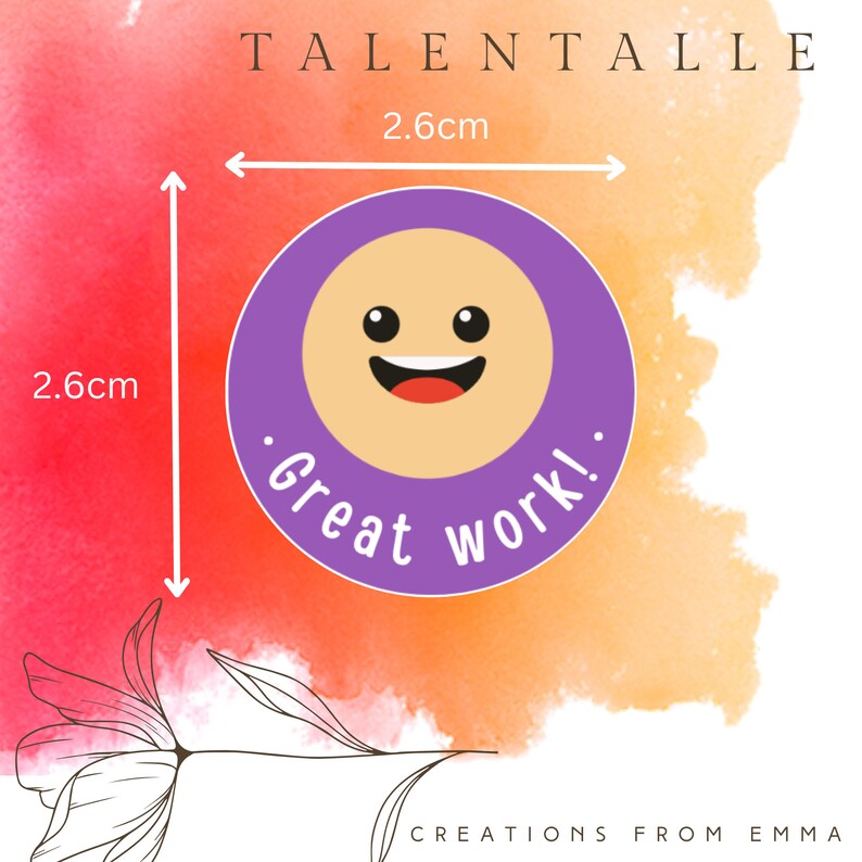 X48 Stickers per Sheet GREAT WORK TEACHER Teacher Rewards - Etsy