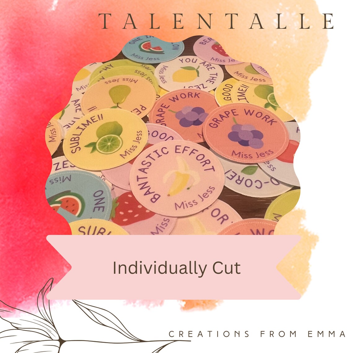 X48 Stickers per Sheet GREAT WORK TEACHER Teacher Rewards, Tutor ...