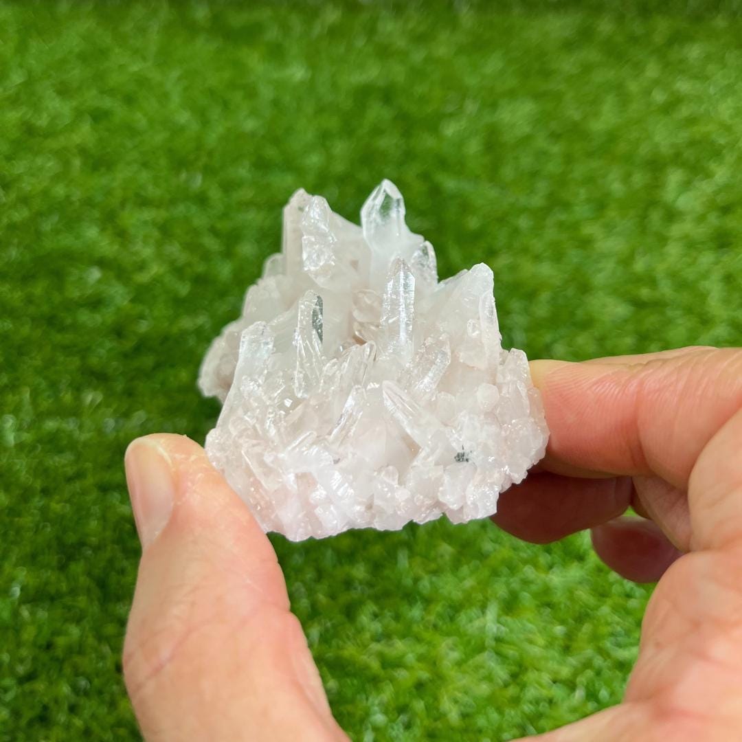 Pink Lemurian Quartz Cluster From Colombia 140g - Crystal Healing ...