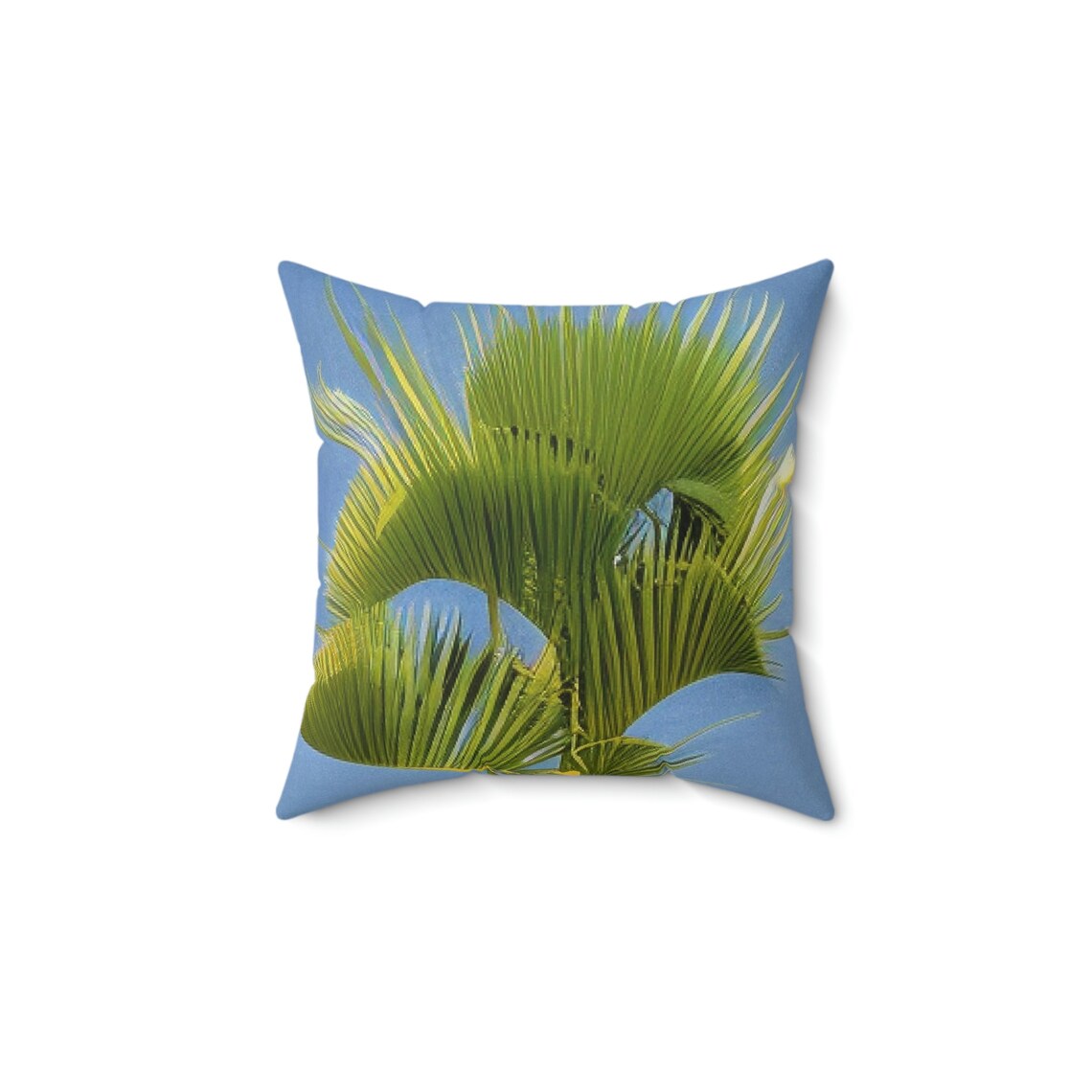 Comfortable and Stylish: Foxtail Palm Square Pillow for a Tropical ...