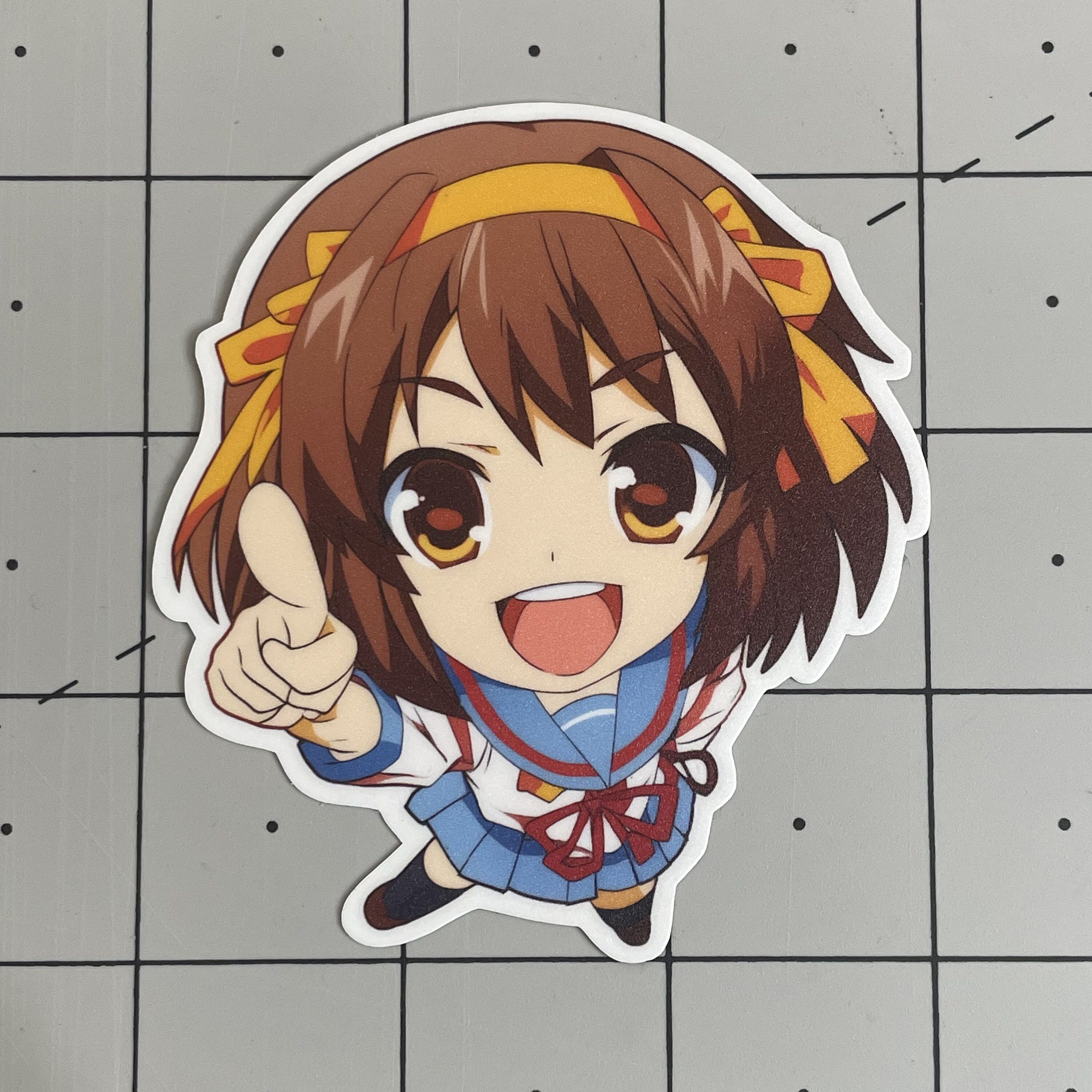 Haruhi Suzumiya Chibi Sticker - Etsy