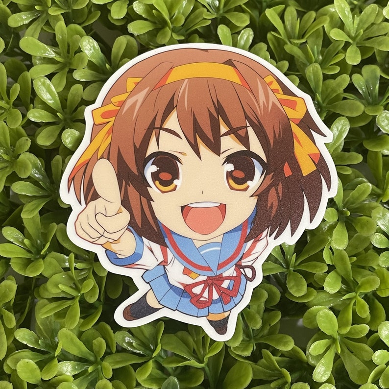 Haruhi Suzumiya Chibi Sticker - Etsy