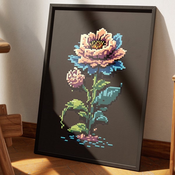 Pixel Art Print - Etsy