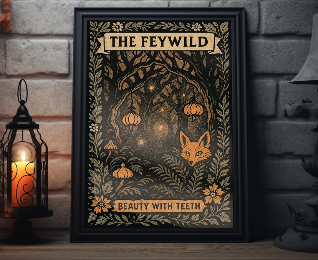 The Feywild Enchanted Forest Art Print | D&D Dnd Halloween Wall Art ...