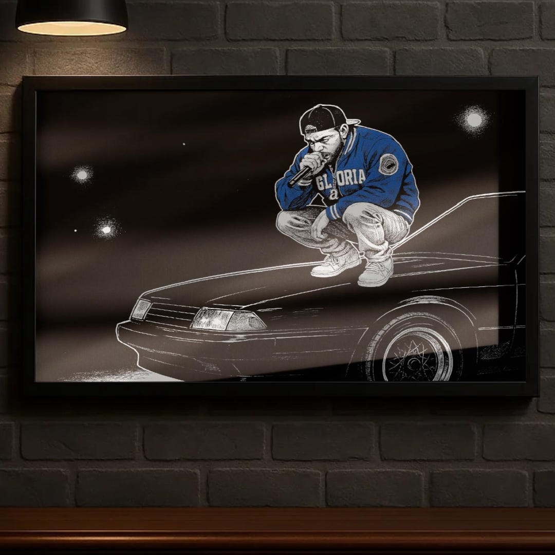 Kendrick Lamar Bodies Performance Colorcut Art Print | Manga Rap Wall ...