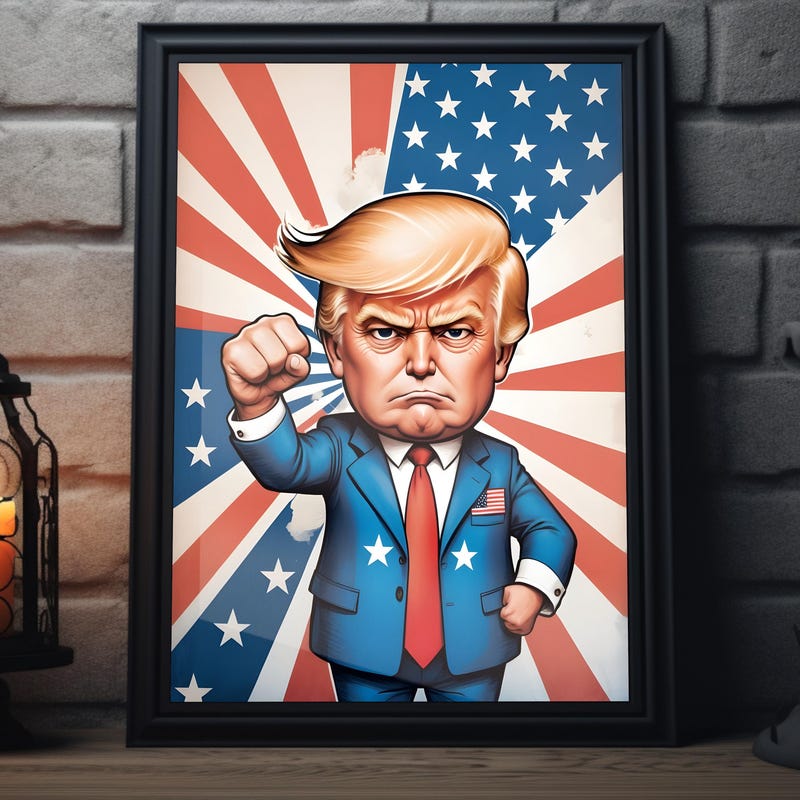 Trump Canvas Wall Art - Etsy