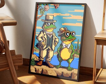Vintage-inspired Frog and Toad Satin Posters, Ideal Friends Gift ...