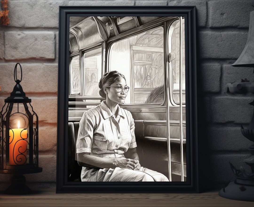 Rosa Parks Matte Art Print Black Women's History Month Art, African ...